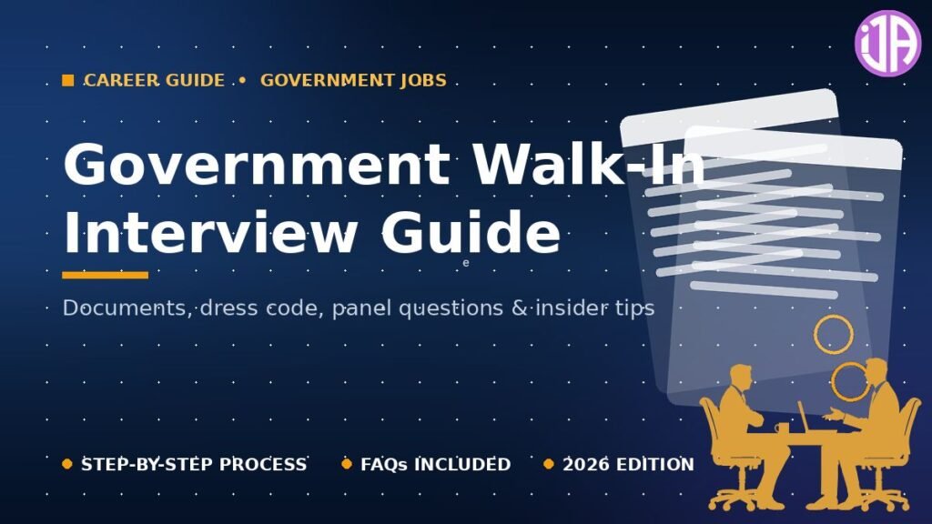 Government Walk-In Interview: The Complete 2026 Guide for First-Timers
