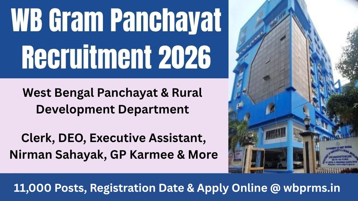WB Gram Panchayat Recruitment 2026 – 11,000 Posts, Registration Date ...