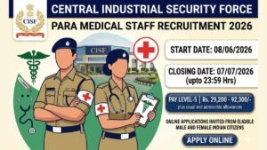 CISF ASI Recruitment 2026 | 24 Para Medical Staff Vacancy | Apply Now