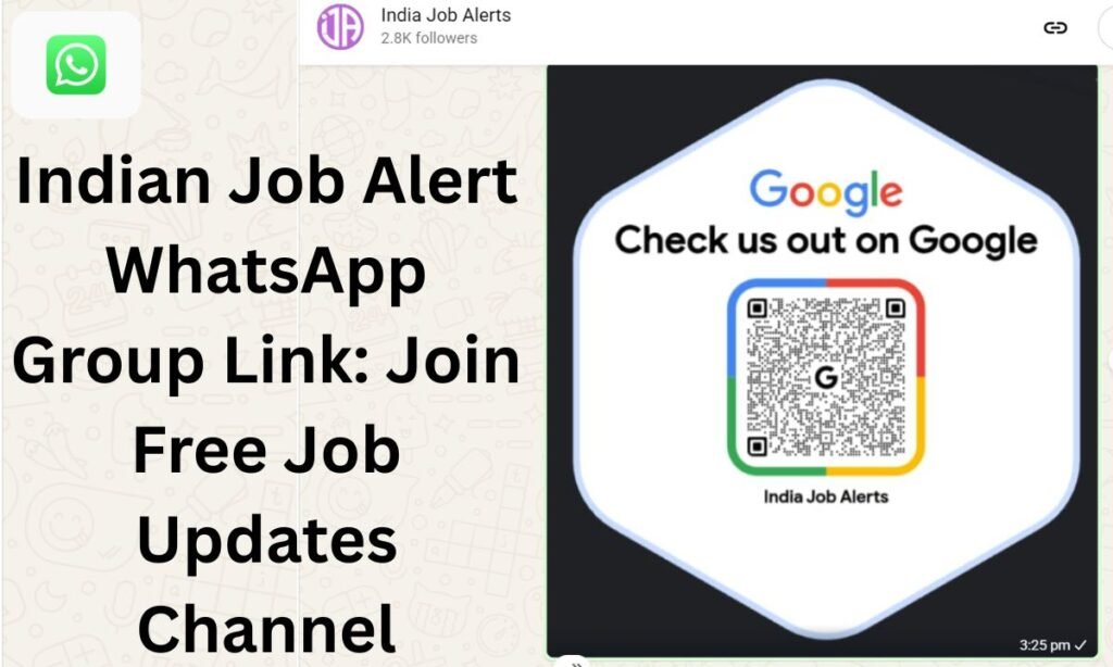 Indian Job Alert WhatsApp Group Link: Join Free Job Updates Channel in 2026