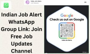 Indian Job Alert WhatsApp Group Link: Join Free Job Updates Channel in 2026